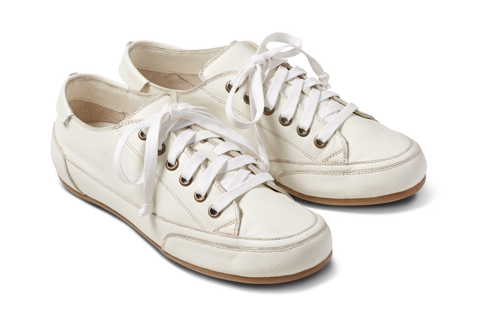 Sandpiper Leather Sneaker - White | beek